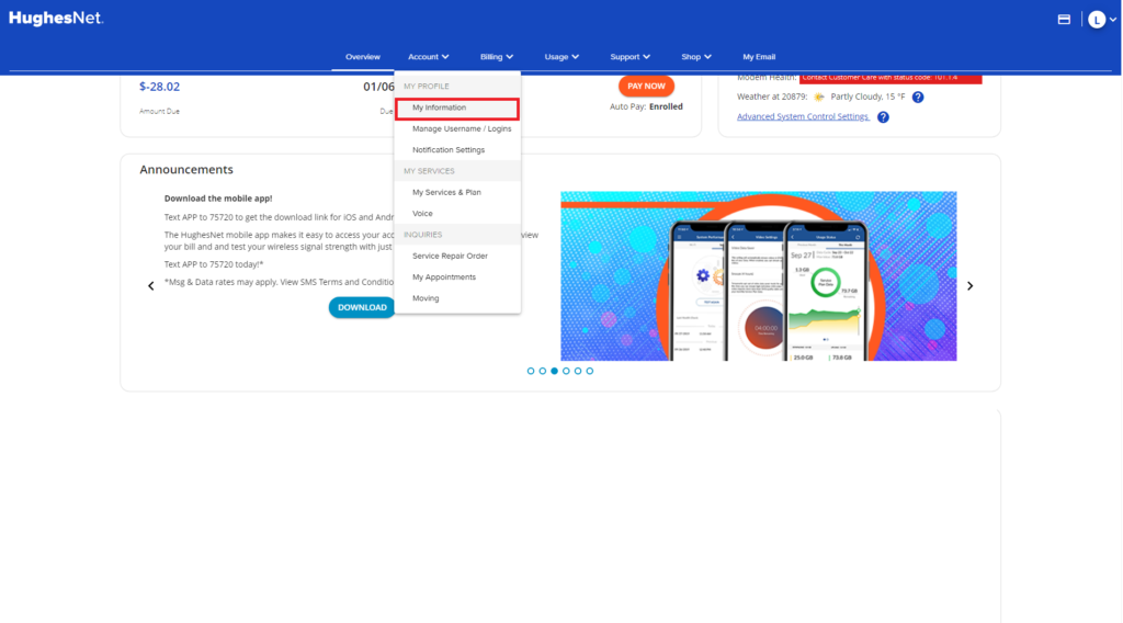 How can I change my address, phone number and email address?