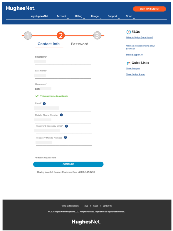 How to register on myHughesNet.com and set-up recurring payments?